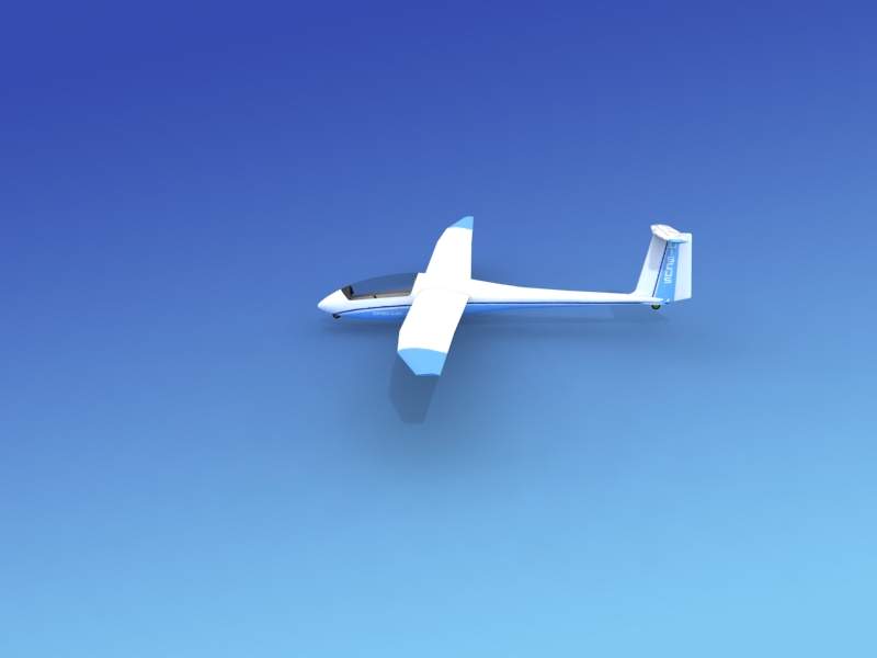 Schemp-Hirth Discus CS 15 M Sailplane V04 3D Model by Dreamscape Studios