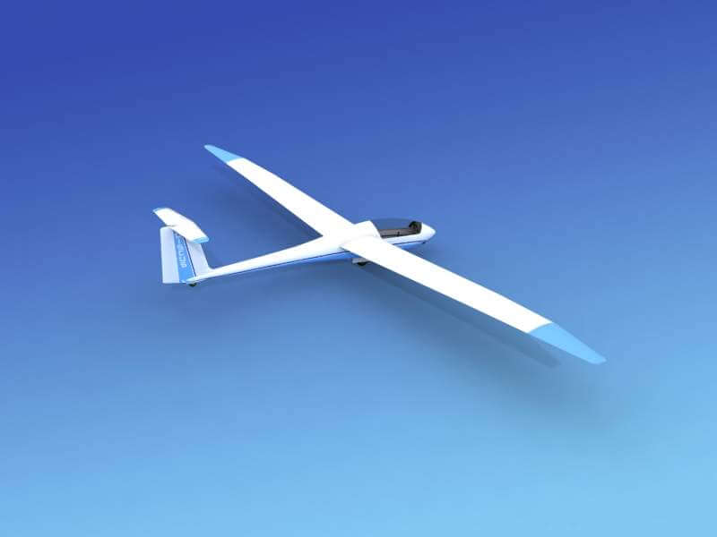 Schemp-Hirth Discus CS 15 M Sailplane V04 3D Model by Dreamscape Studios
