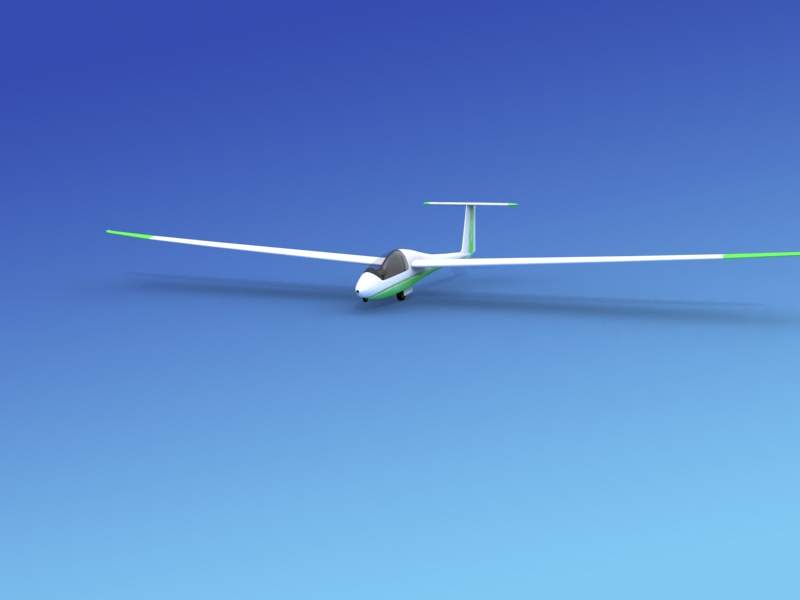 Schemp-Hirth Discus CS 15 M Sailplane V05 3D Model by Dreamscape Studios