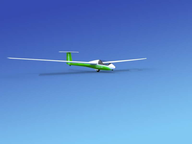 Schemp-Hirth Discus CS 15 M Sailplane V06 3D Model by Dreamscape Studios