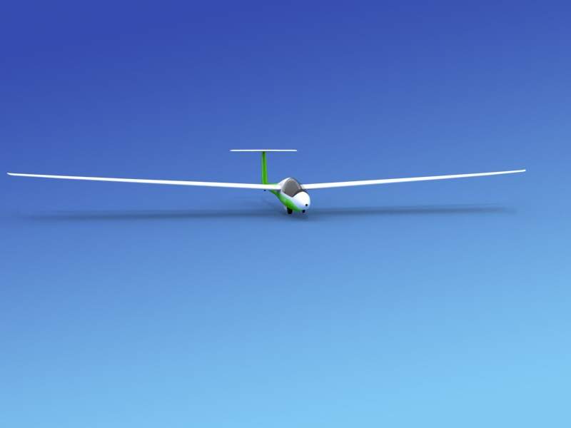 Schemp-Hirth Discus CS 15 M Sailplane V06 3D Model by Dreamscape Studios