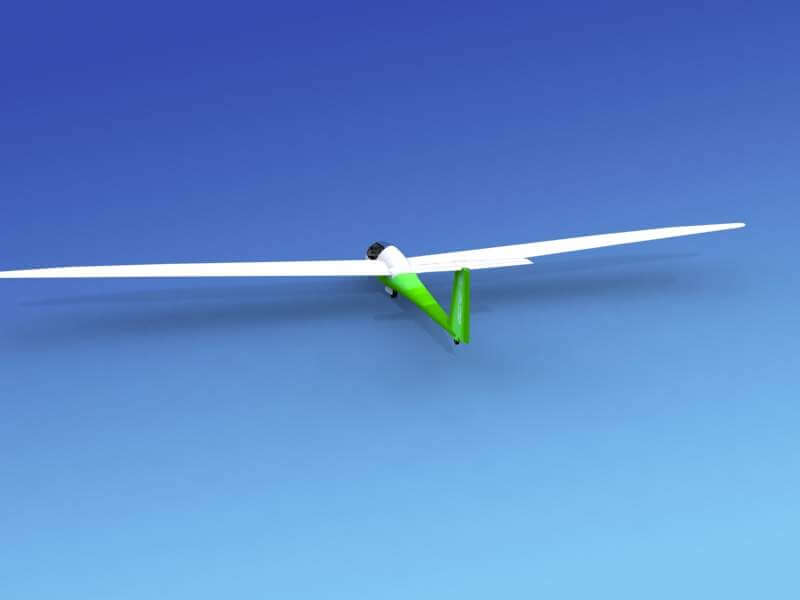 Schemp-Hirth Discus CS 15 M Sailplane V06 3D Model by Dreamscape Studios