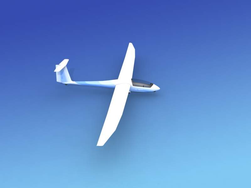 Schemp-Hirth Discus CS 15 M Sailplane V10 3D Model by Dreamscape Studios