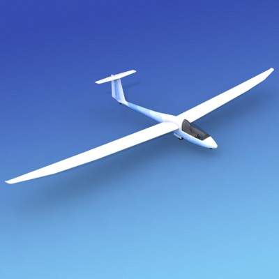 Schemp-Hirth Discus CS 15 M Sailplane V10 3D Model by Dreamscape Studios