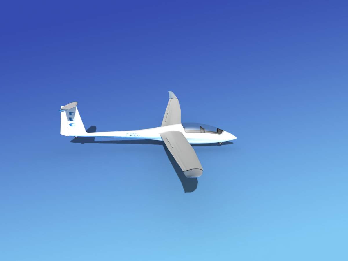 Schemp-Hirth Duo Discus V07 3D Model by Dreamscape Studios