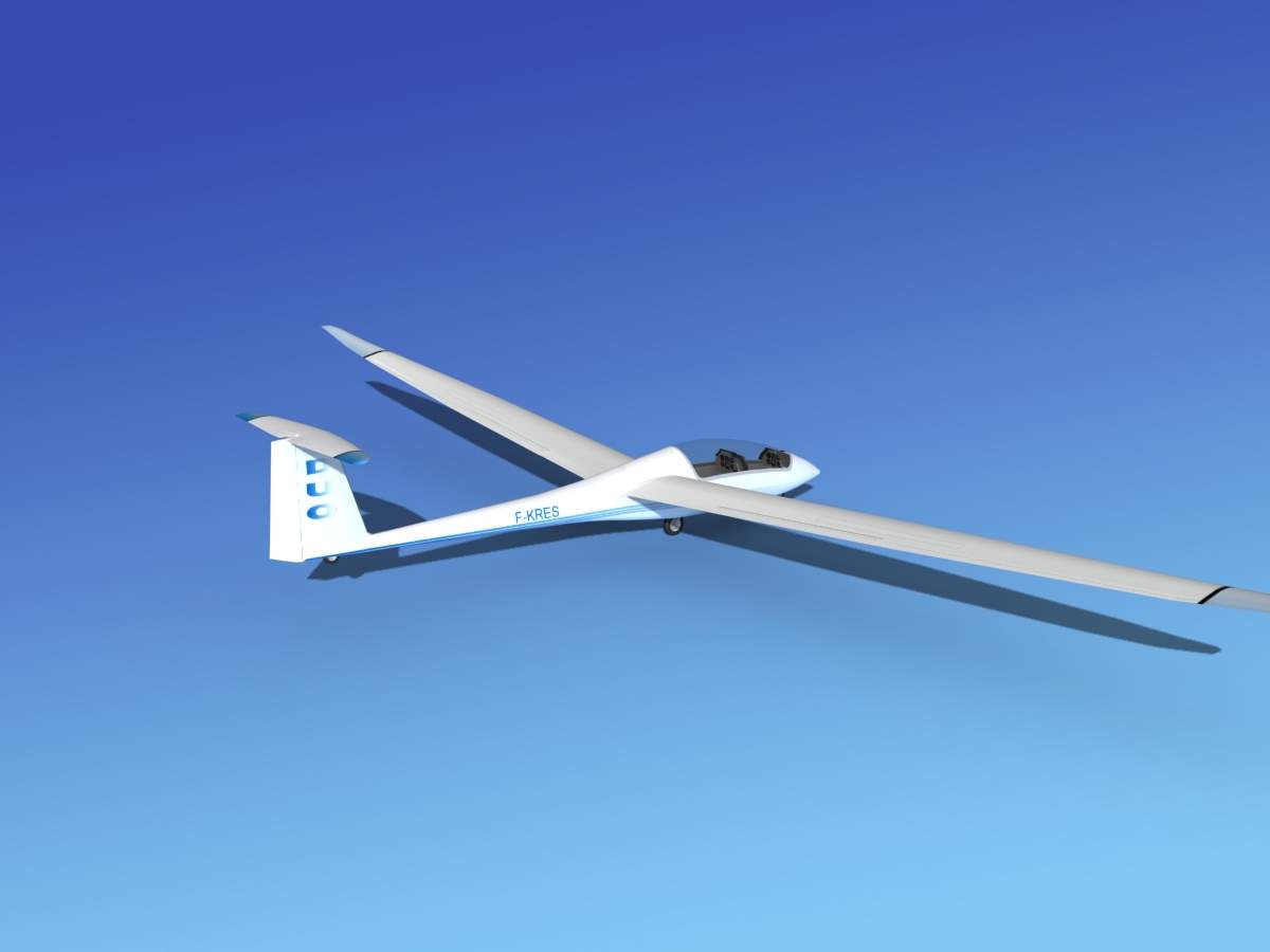 Schemp-Hirth Duo Discus V07 3D Model by Dreamscape Studios