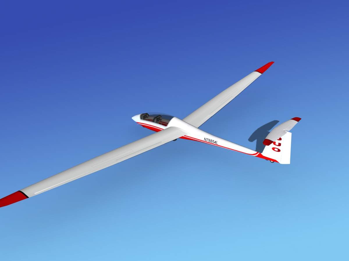 Schemp-Hirth Duo Discus V09 3D Model by Dreamscape Studios