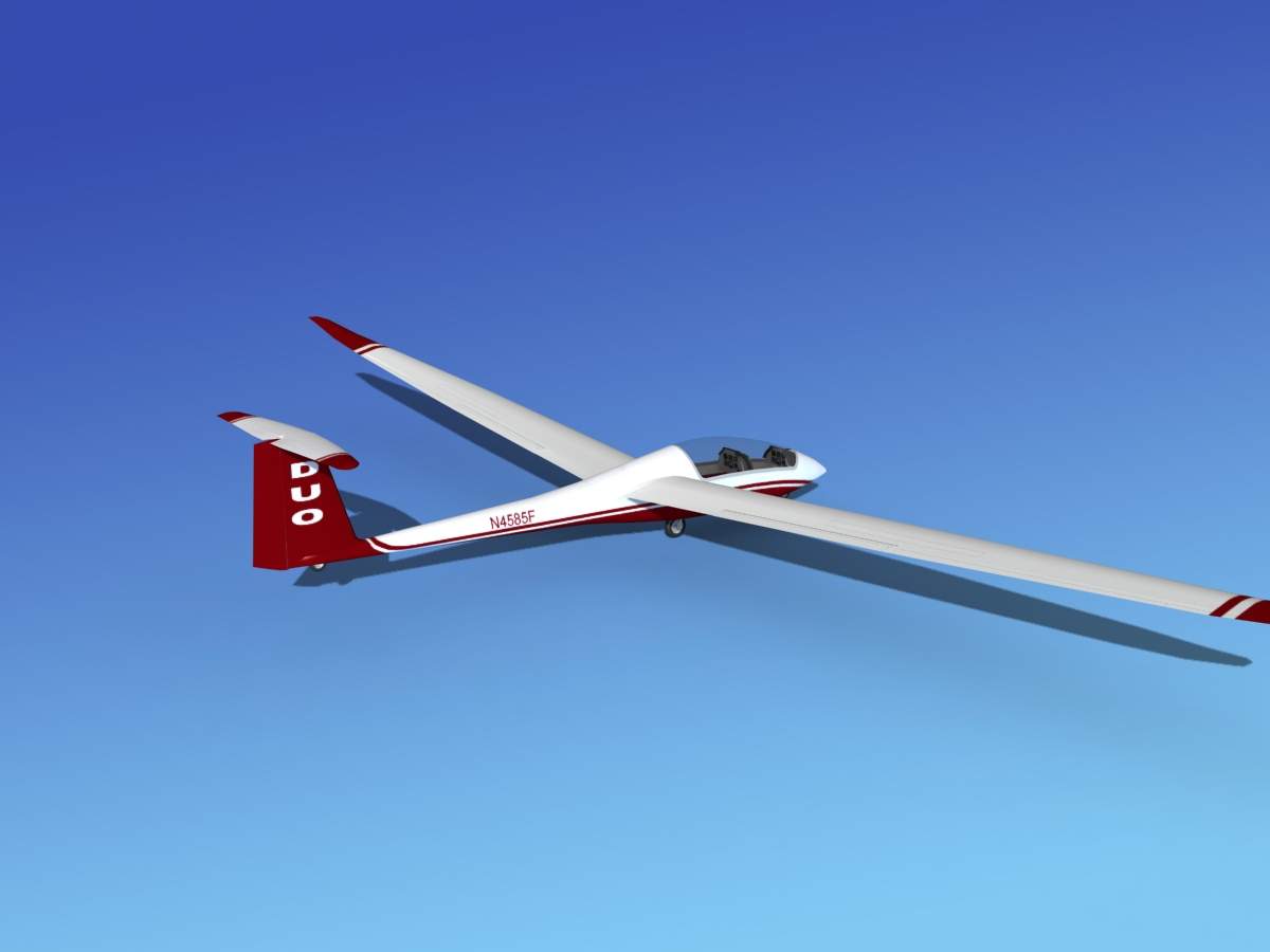 Schemp-Hirth Duo Discus V10 3D Model by Dreamscape Studios