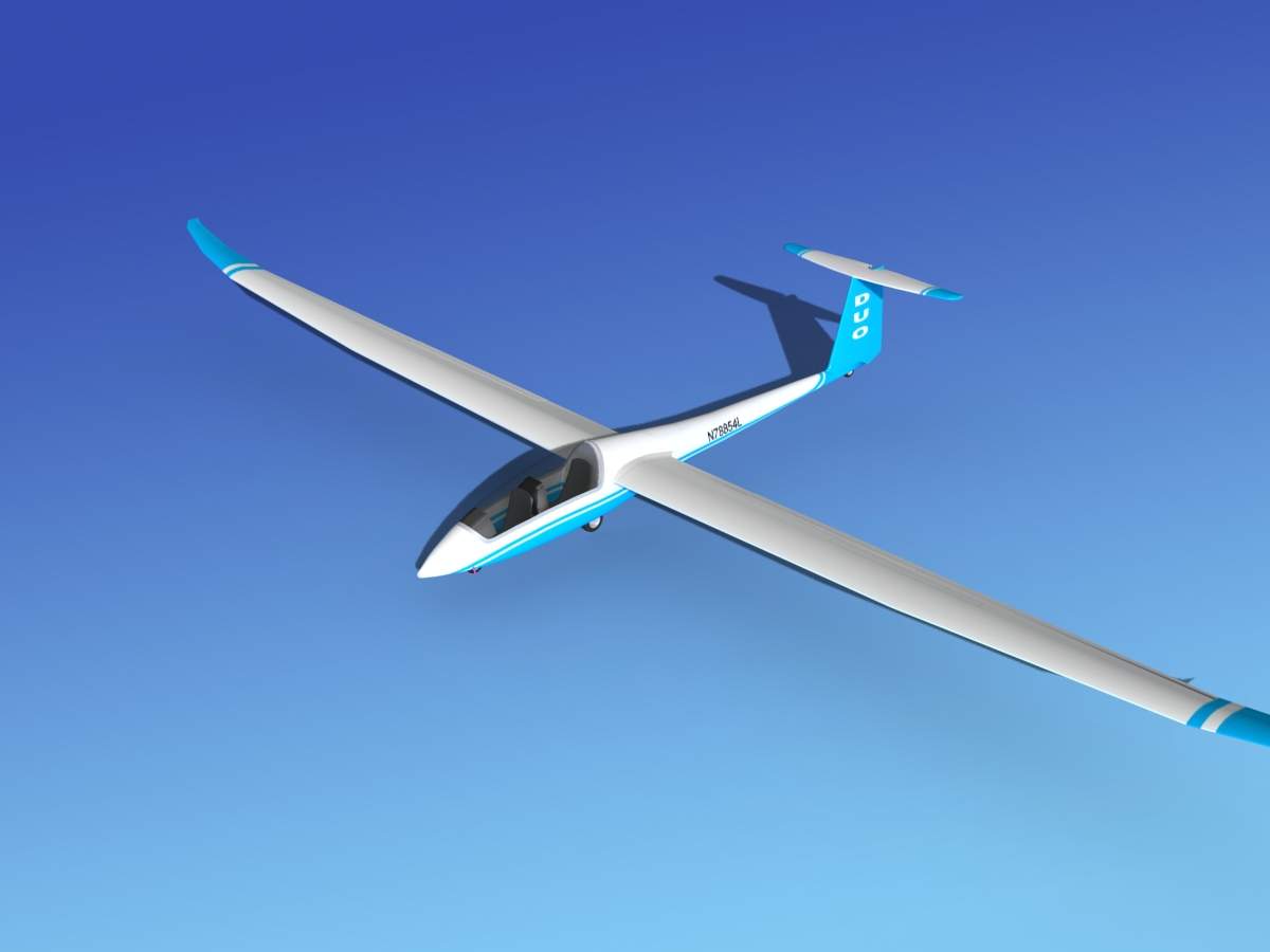 Schemp-Hirth Duo Discus V12 3D Model by Dreamscape Studios