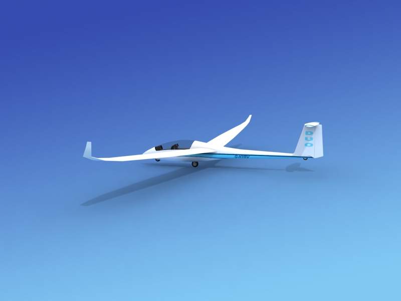 Schemp-Hirth Duo Discus X 18M V08 3D Model by Dreamscape Studios