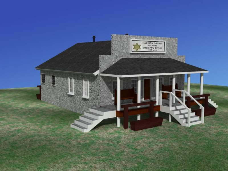 Sheriffs Office and Jail - 3D Model by Dreamscape Studios