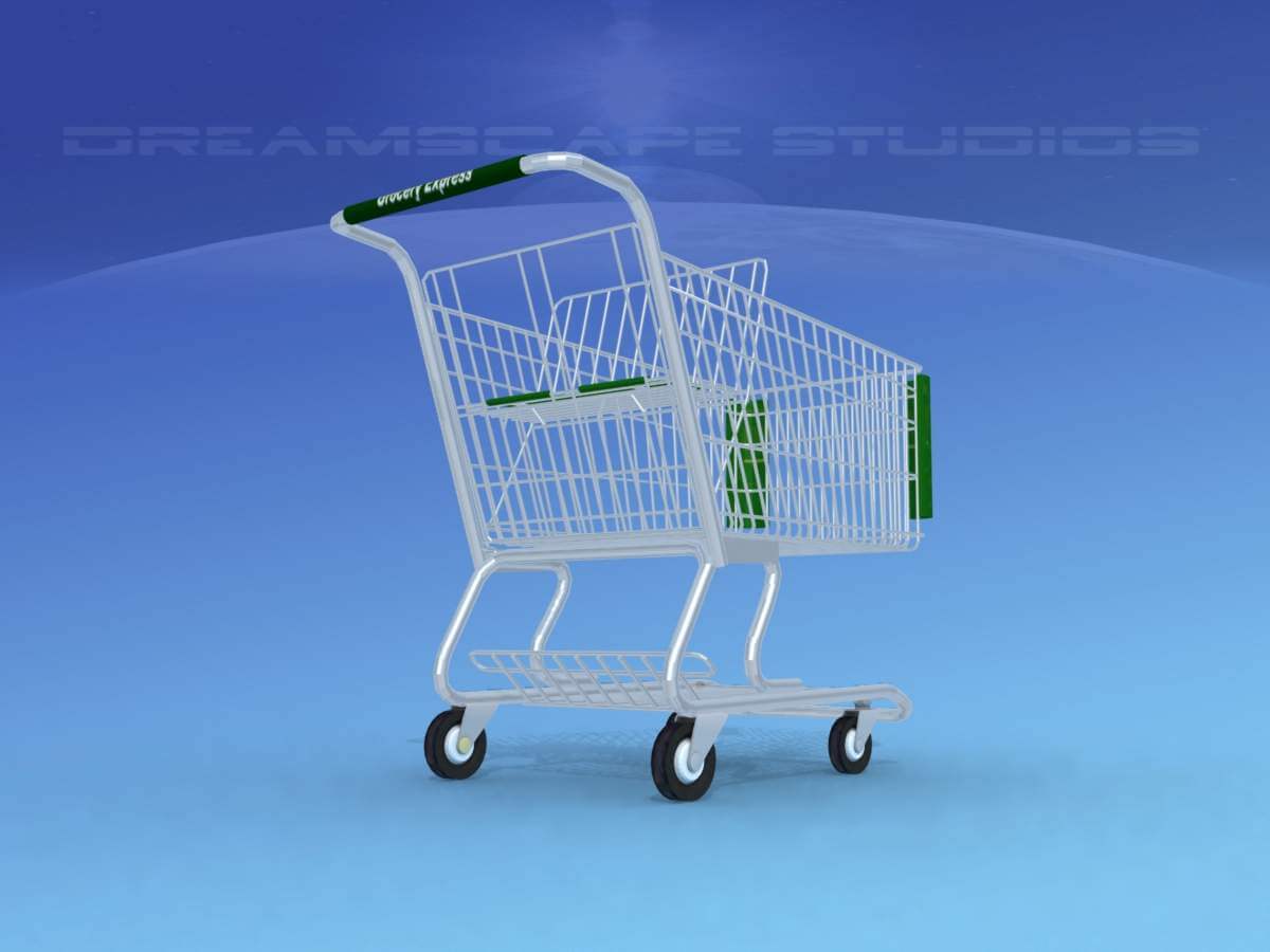 Shopping Cart - 3D Model by Dreamscape Studios