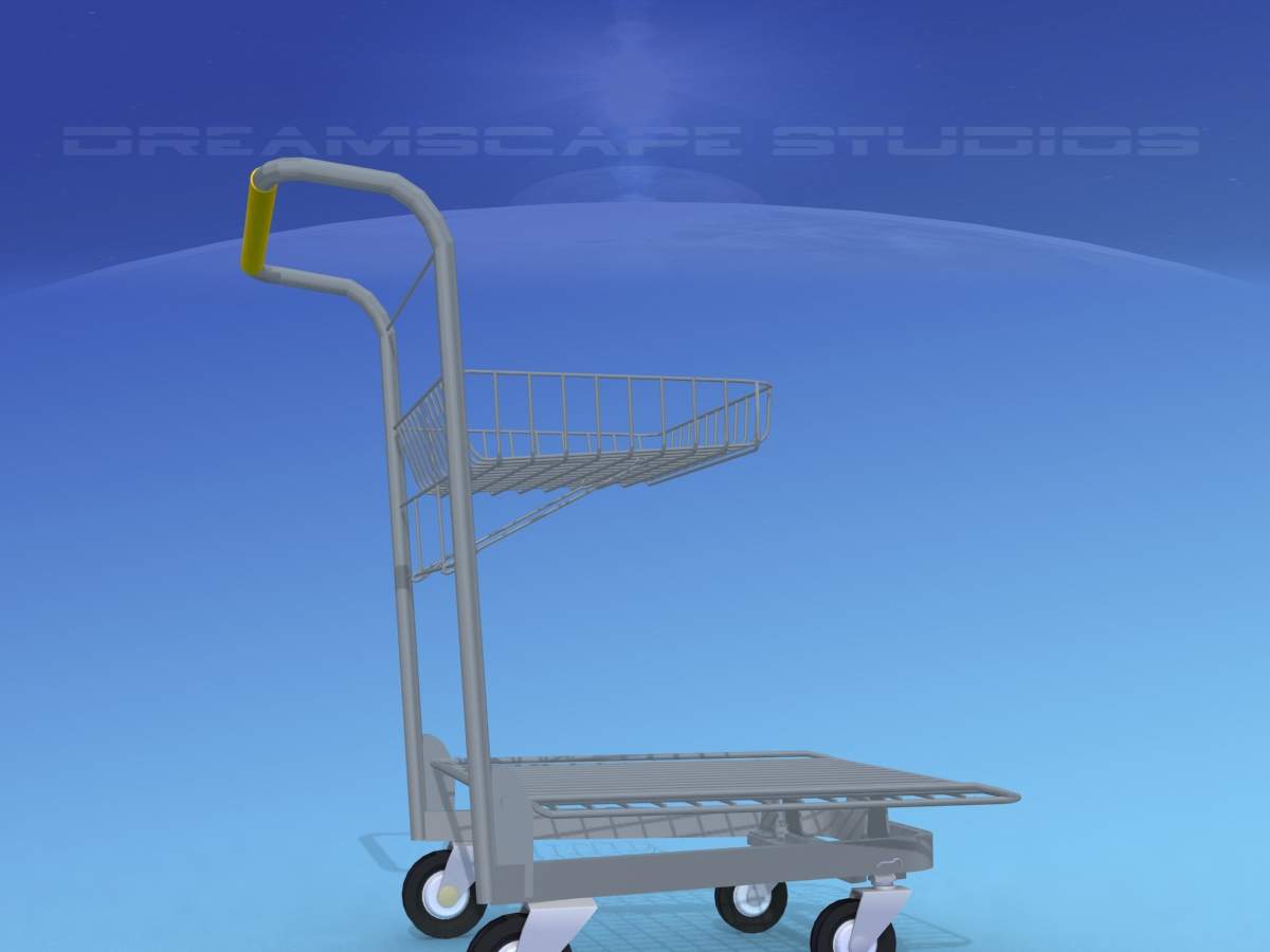 Shopping Quarter Cart - 3D Model by Dreamscape Studios