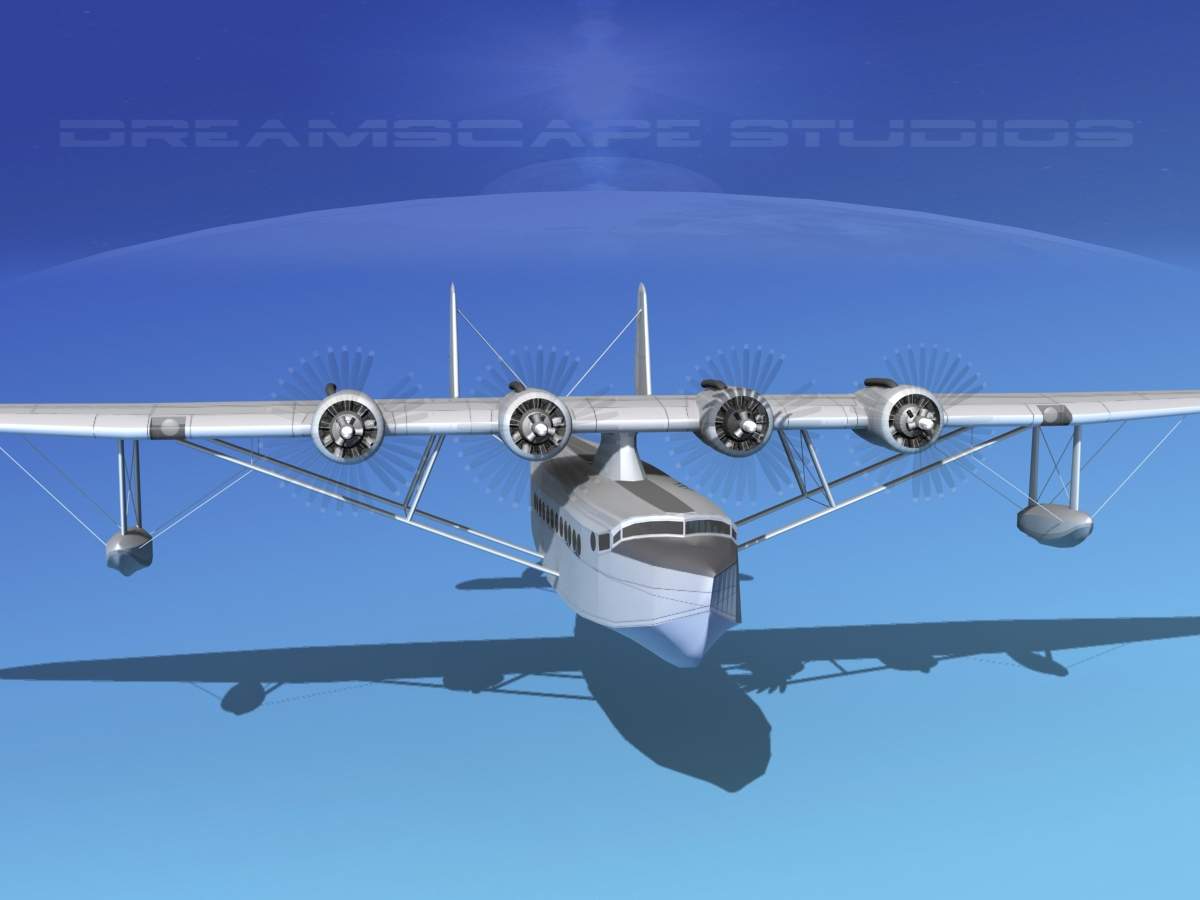 Sikorsky S-42 V00 3D Model by Dreamscape Studios