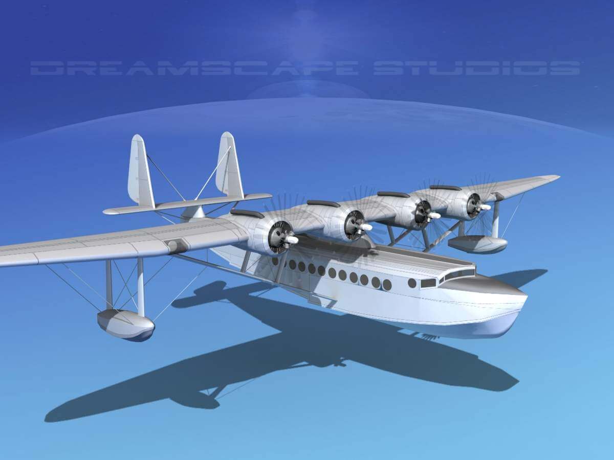 Sikorsky S-42 V00 3D Model by Dreamscape Studios
