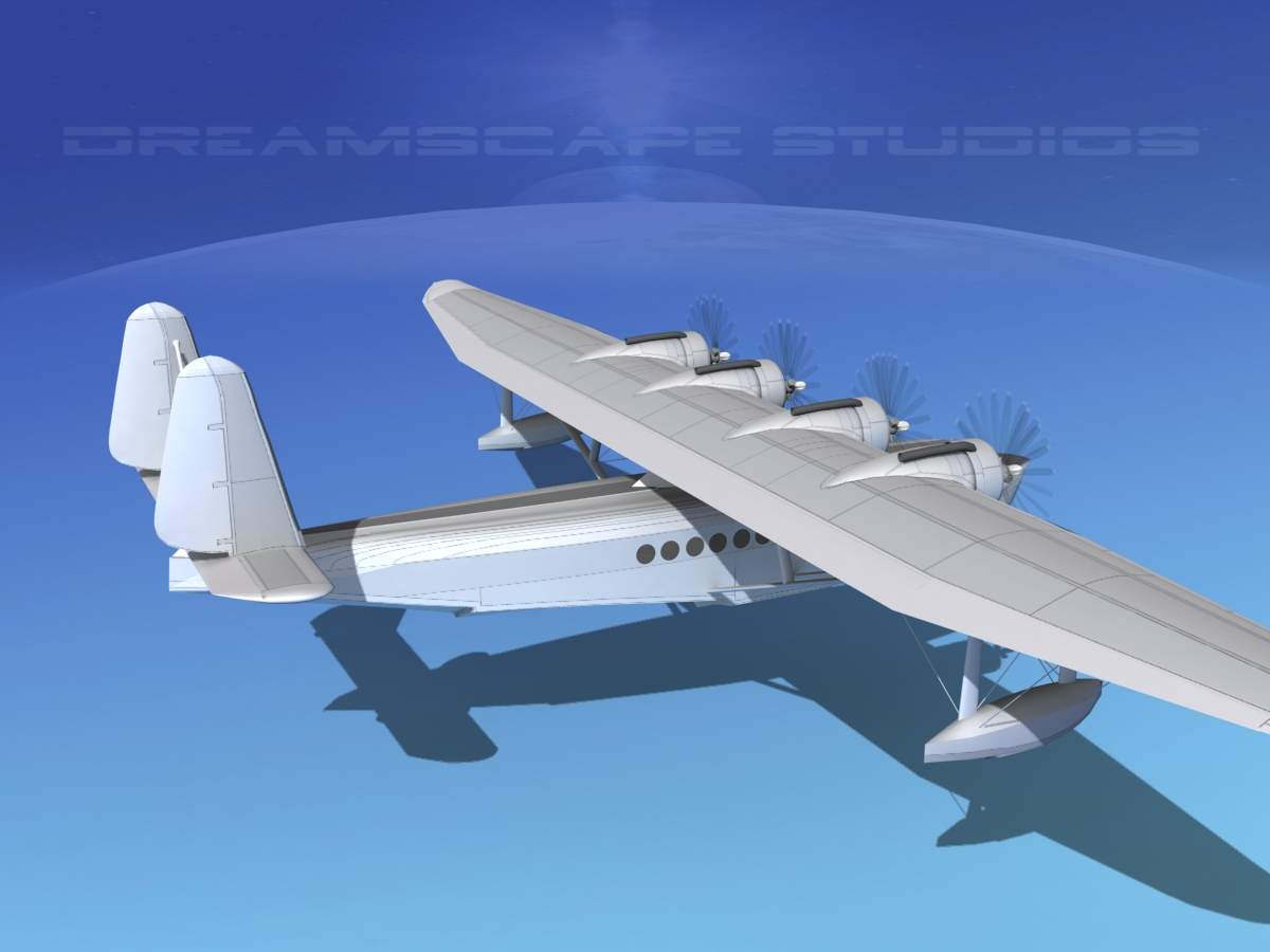 Sikorsky S-42 V00 3D Model by Dreamscape Studios
