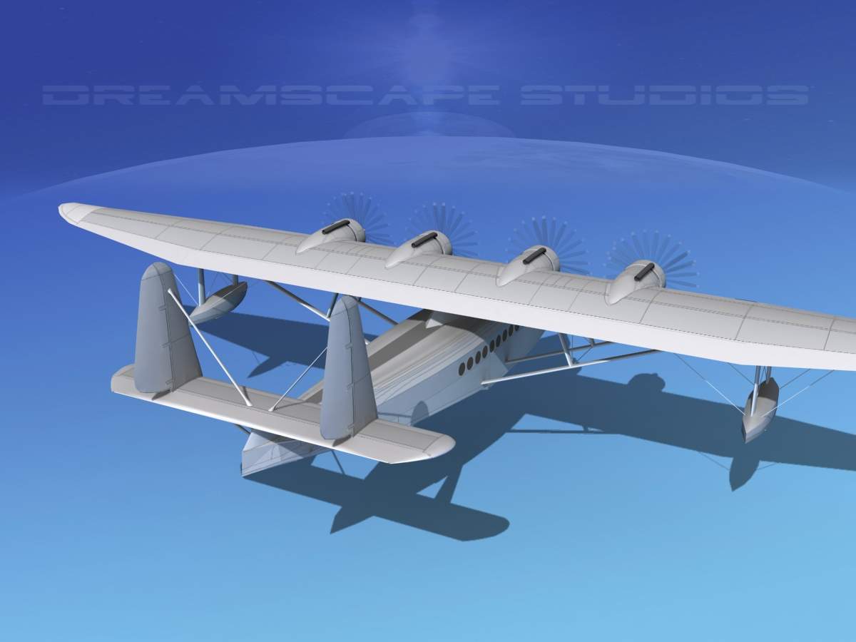 Sikorsky S-42 V00 3D Model by Dreamscape Studios