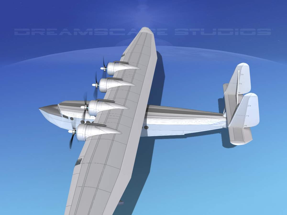 Sikorsky S-42 V00 3D Model by Dreamscape Studios