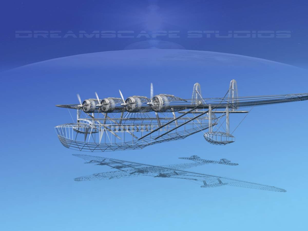 Sikorsky S-42 V00 3D Model by Dreamscape Studios
