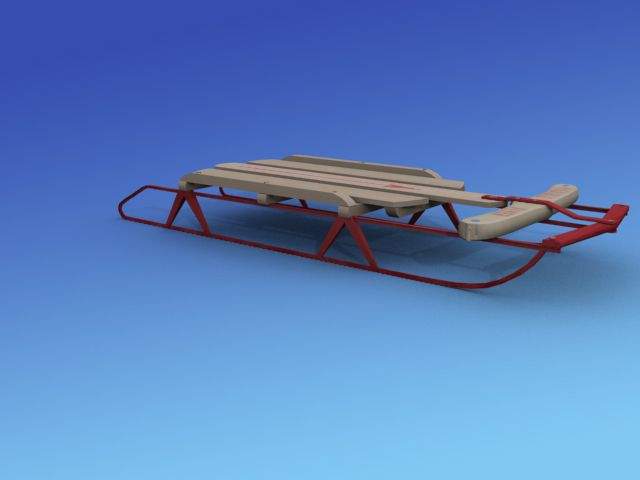 Snow Sled - 3D Model by Dreamscape Studios