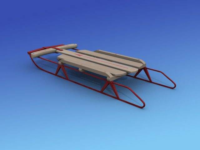 Snow Sled - 3D Model by Dreamscape Studios