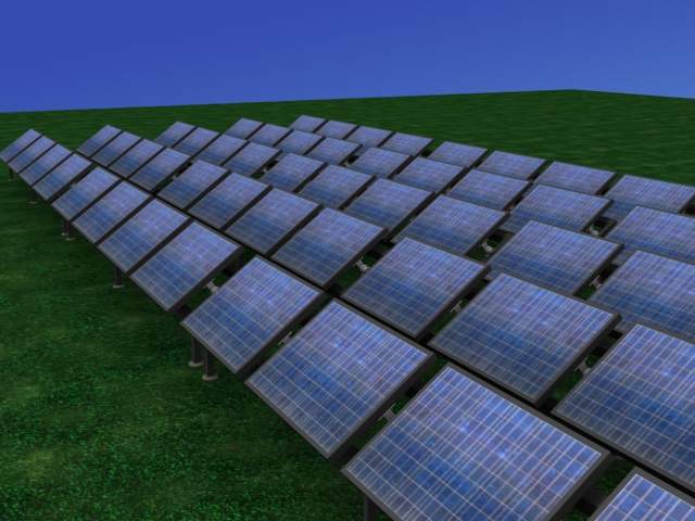 Solar Panel Array - 3D Model by Dreamscape Studios