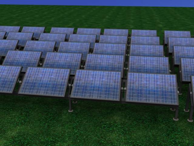Solar Panel Array - 3D Model by Dreamscape Studios