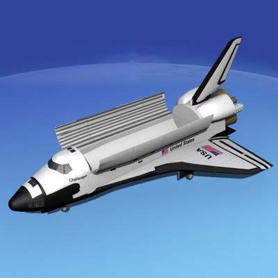 Space Shuttle Challenger Landing MP 2-3 3D Model by Dreamscape Studios