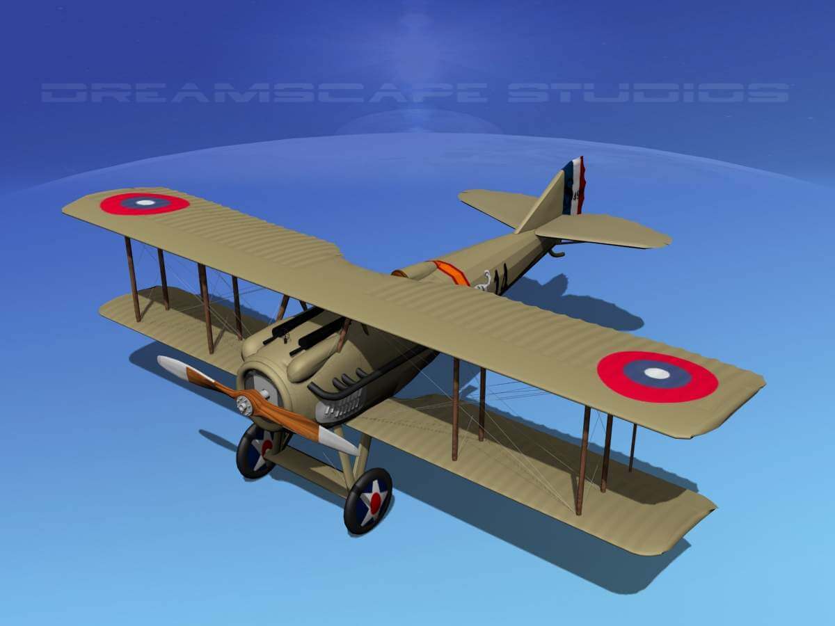 SPAD S-XIII France 3D Model by Dreamscape Studios
