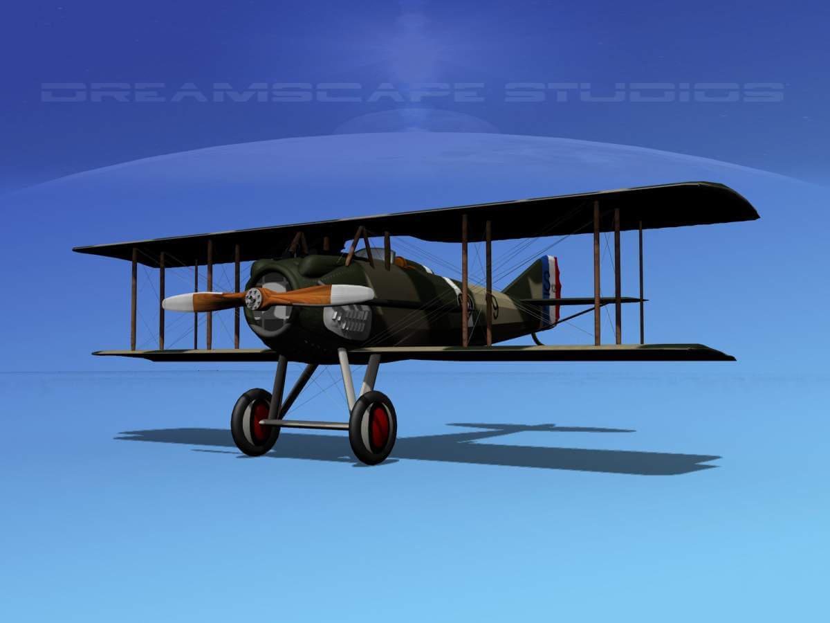 SPAD S-XIII French Escadrille - 3D Model by Dreamscape Studios