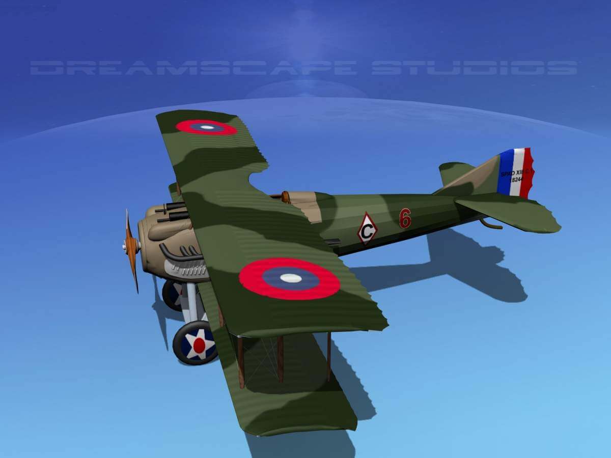 SPAD S-XIII V01 3D Model by Dreamscape Studios