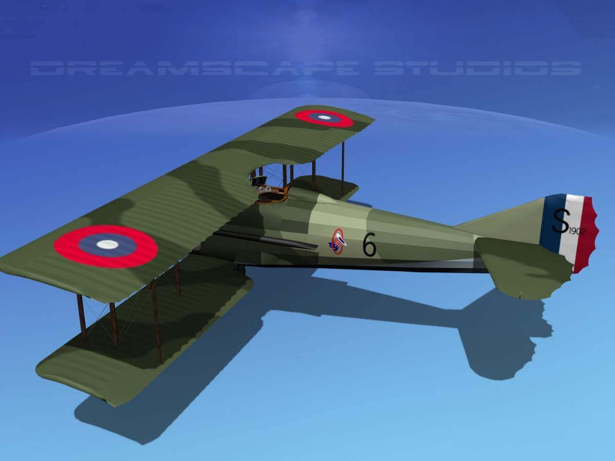 SPAD S-XIII V04 3D Model by Dreamscape Studios