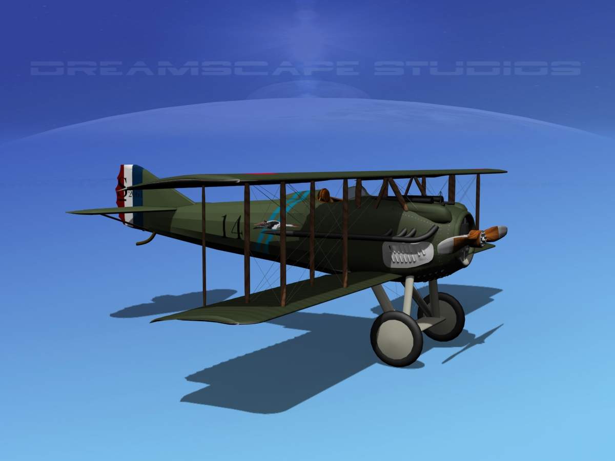 SPAD S-XIII V11 3D Model by Dreamscape Studios