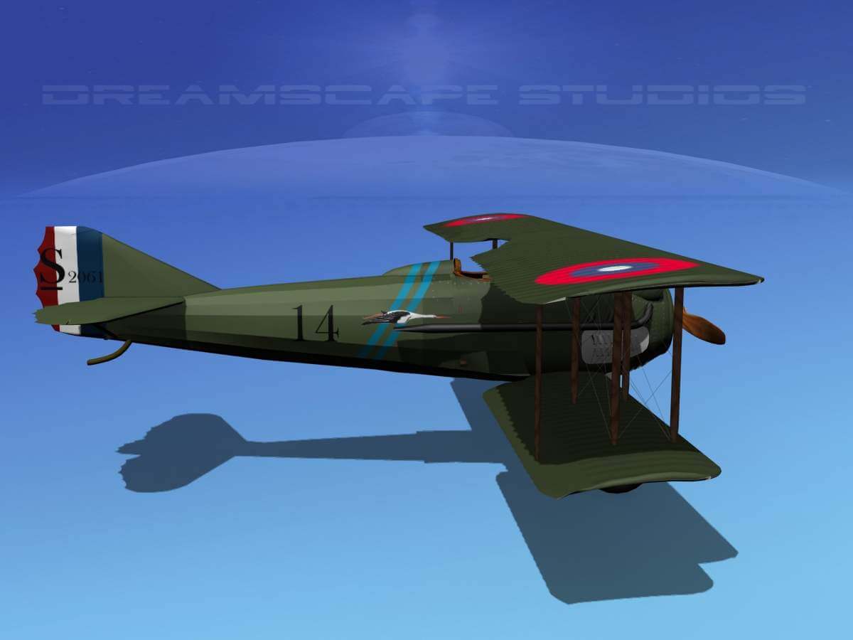 SPAD S-XIII V11 3D Model by Dreamscape Studios