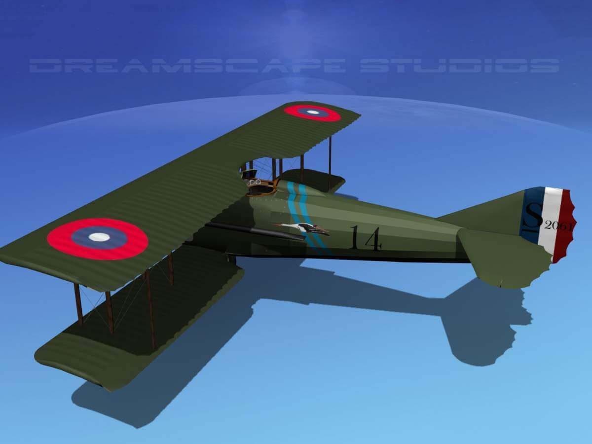 SPAD S-XIII V11 3D Model by Dreamscape Studios