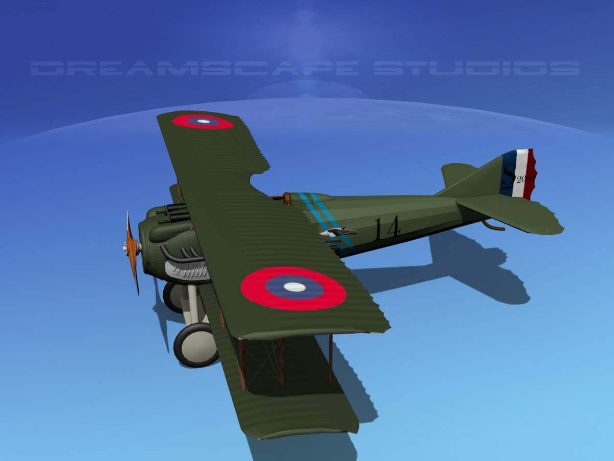 SPAD S-XIII V11 3D Model by Dreamscape Studios