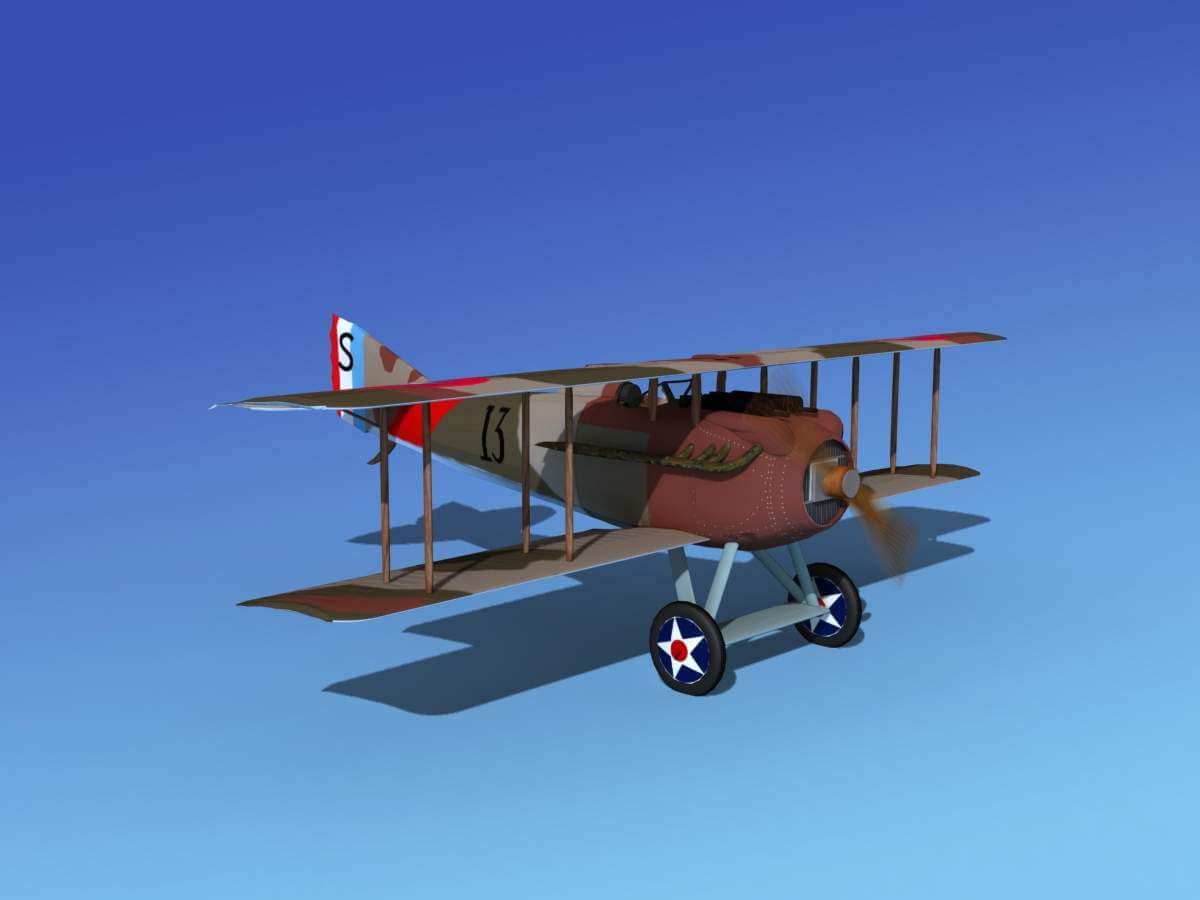 SPAD VII V01 - 3D Model by Dreamscape Studios