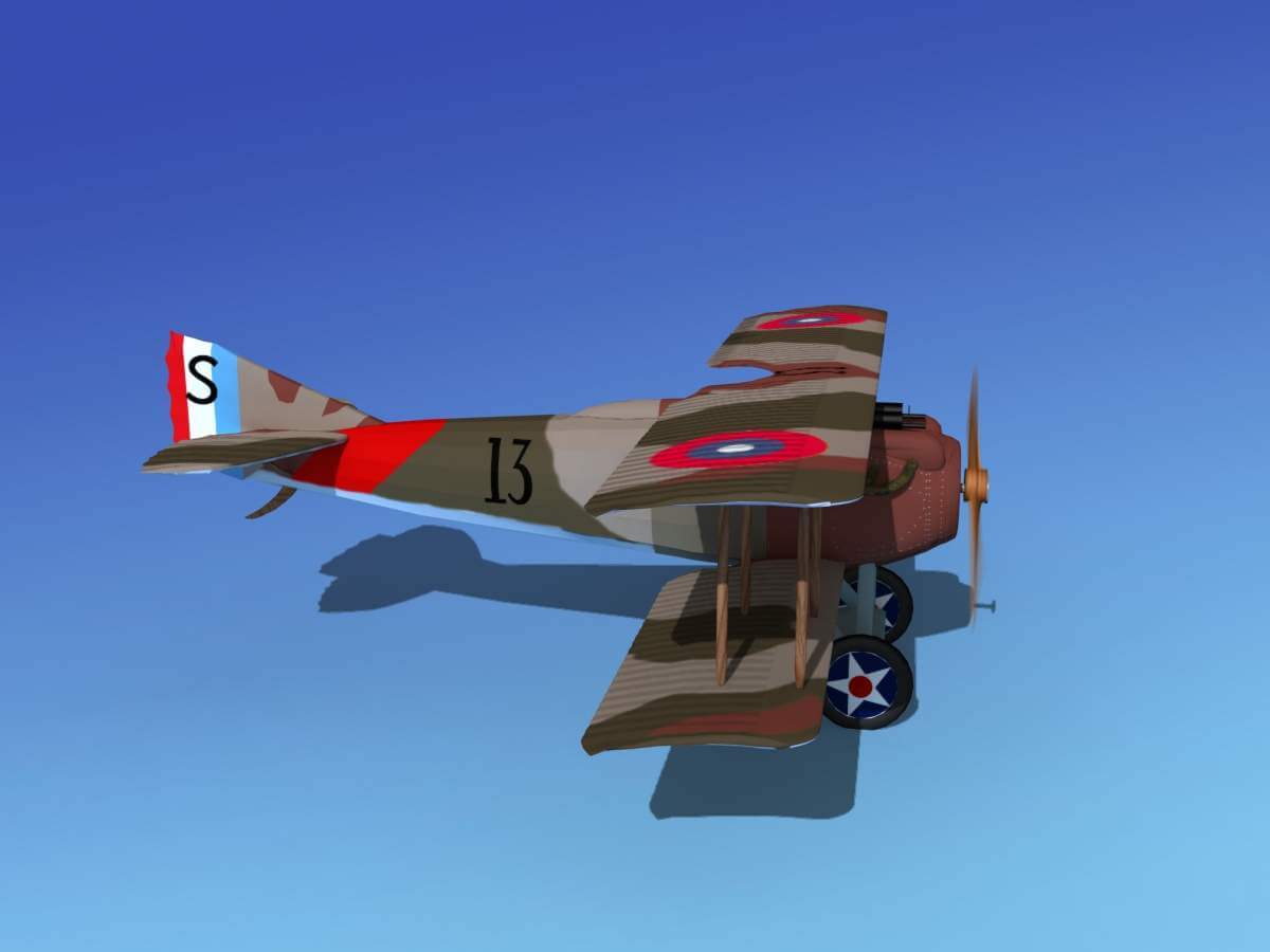 SPAD VII V01 - 3D Model by Dreamscape Studios