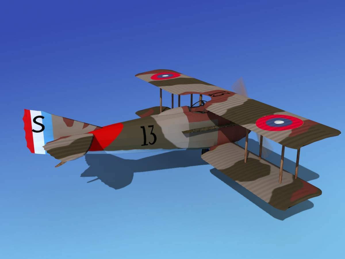 SPAD VII V01 - 3D Model by Dreamscape Studios