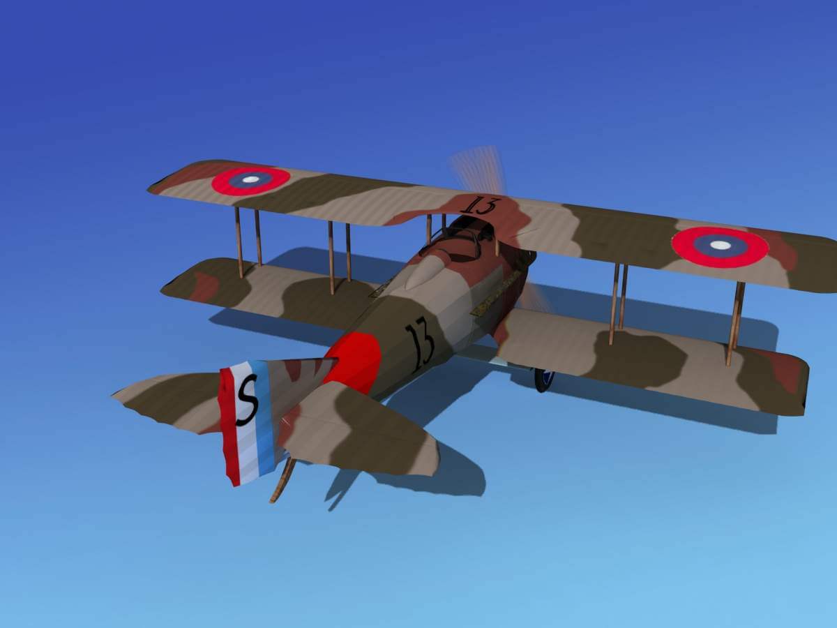 SPAD VII V01 - 3D Model by Dreamscape Studios