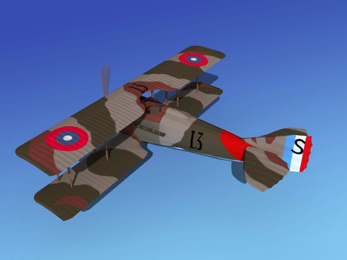 SPAD VII V01 - 3D Model by Dreamscape Studios