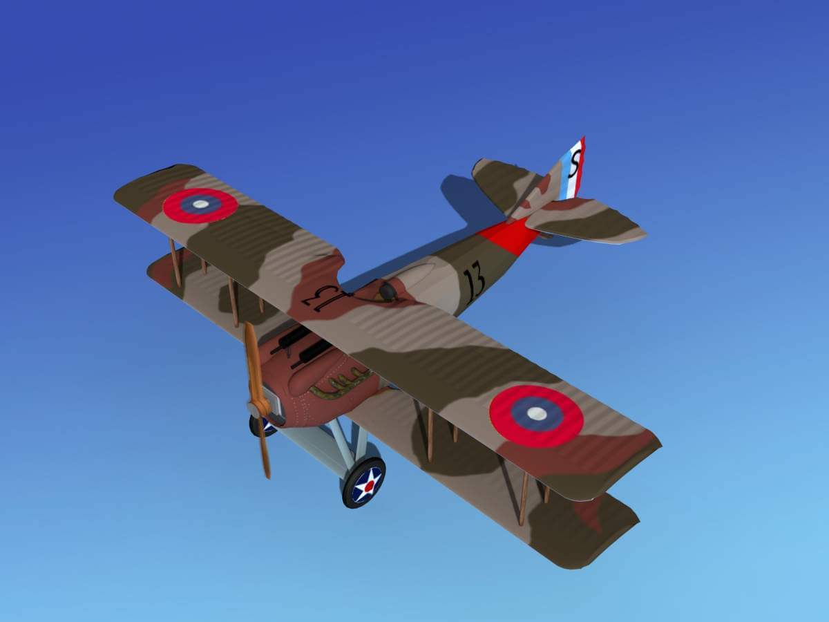 SPAD VII V01 - 3D Model by Dreamscape Studios