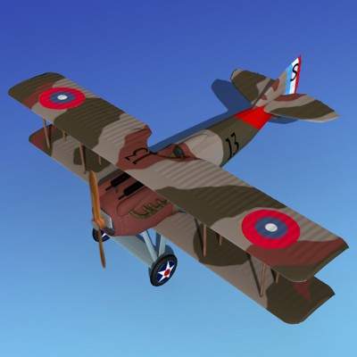 SPAD VII V01 - 3D Model by Dreamscape Studios