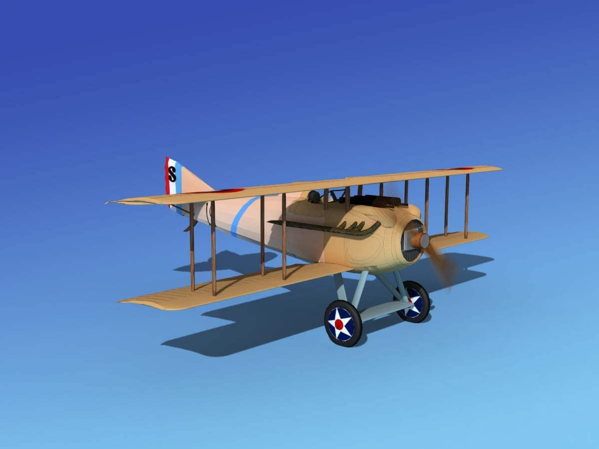 SPAD VII V02 - 3D Model by Dreamscape Studios