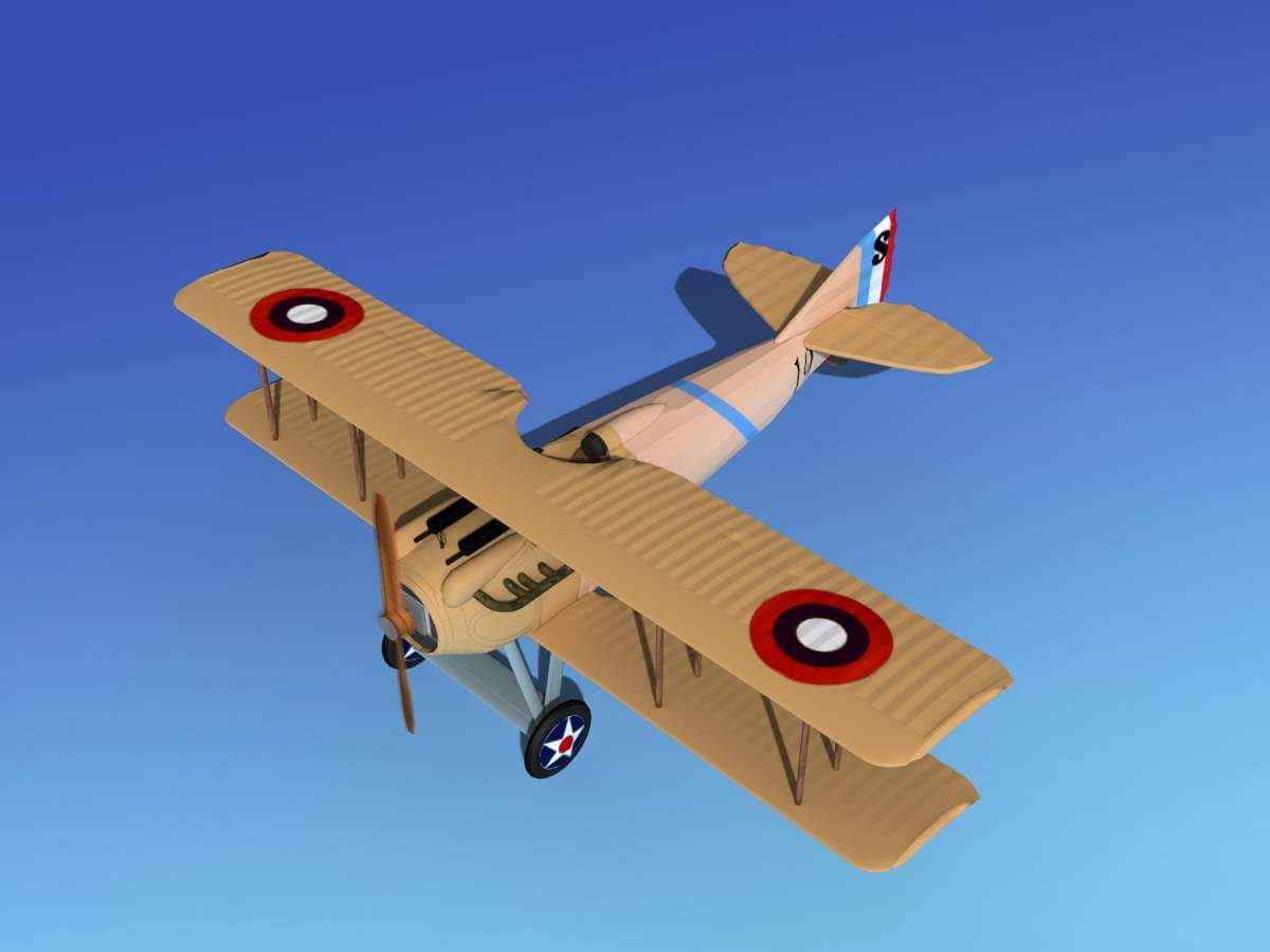 SPAD VII V02 - 3D Model by Dreamscape Studios