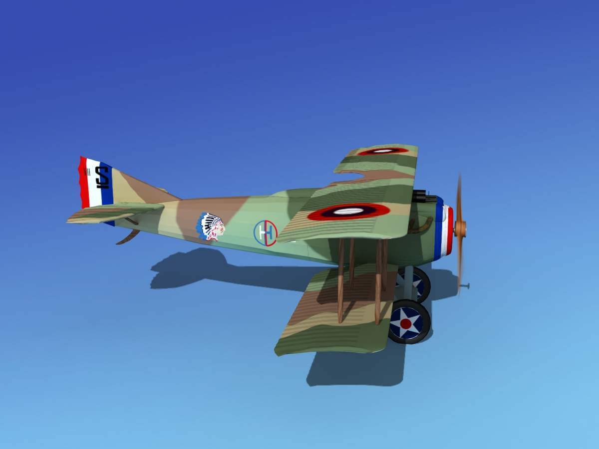 SPAD VII V05 - 3D Model by Dreamscape Studios