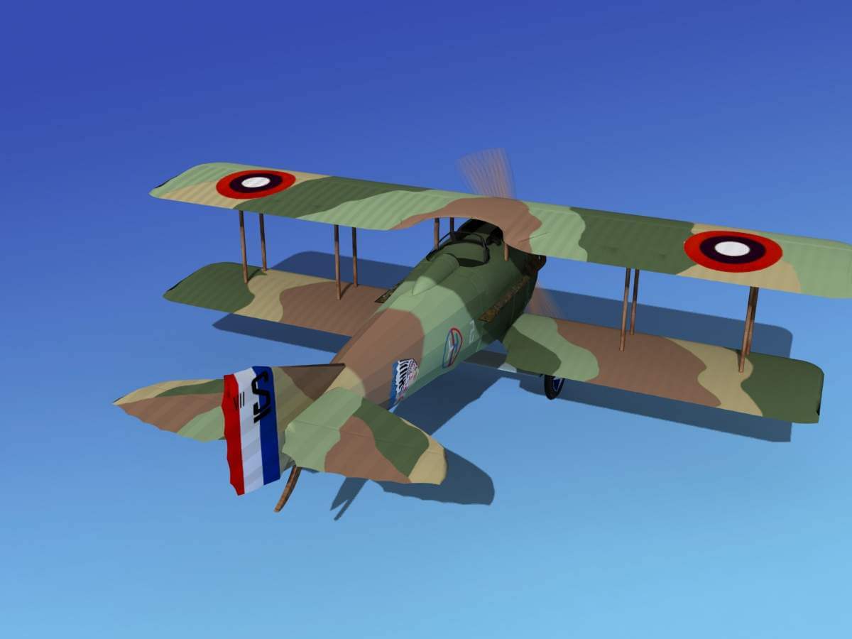 SPAD VII V05 - 3D Model by Dreamscape Studios