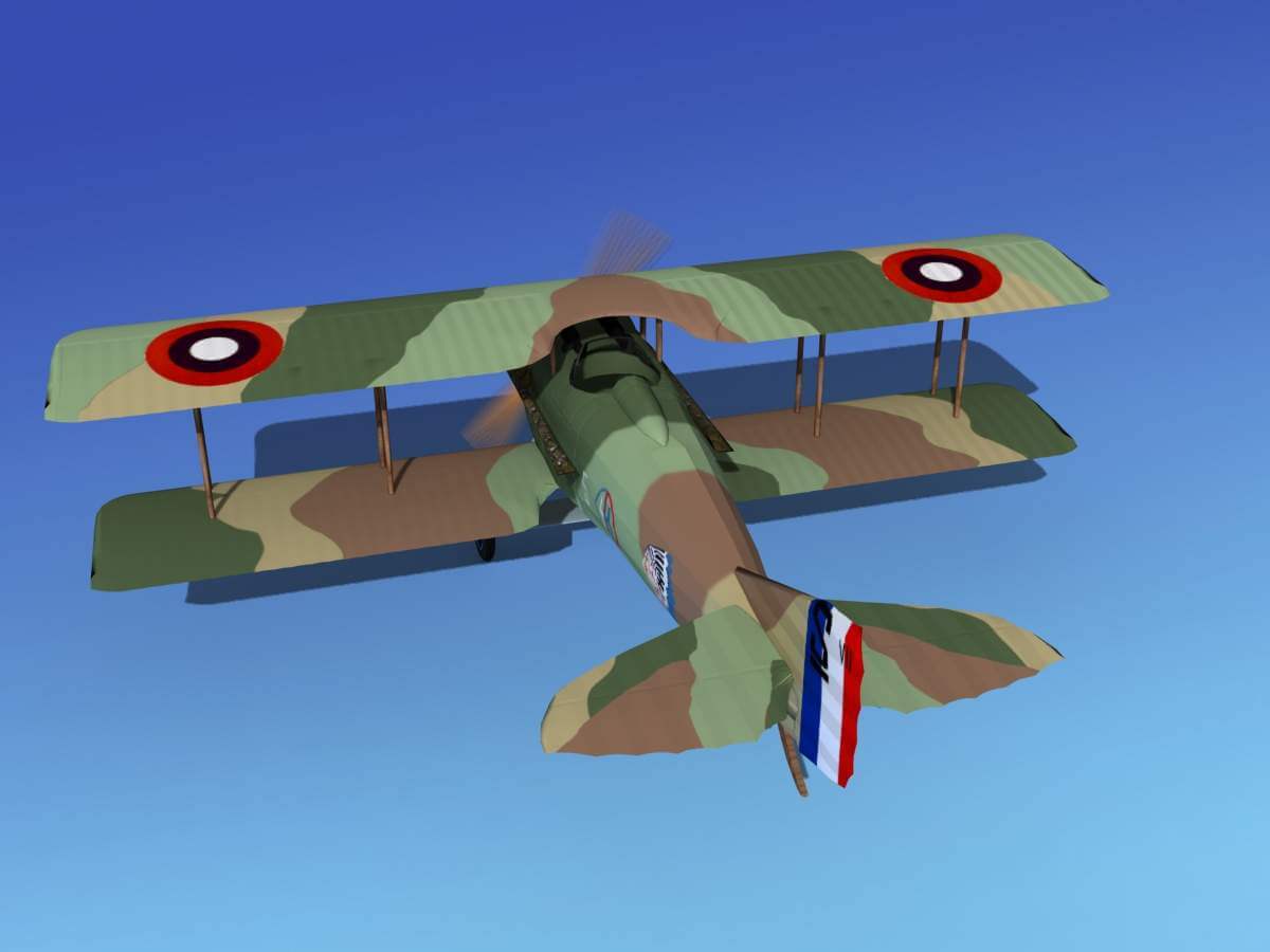 SPAD VII V05 - 3D Model by Dreamscape Studios