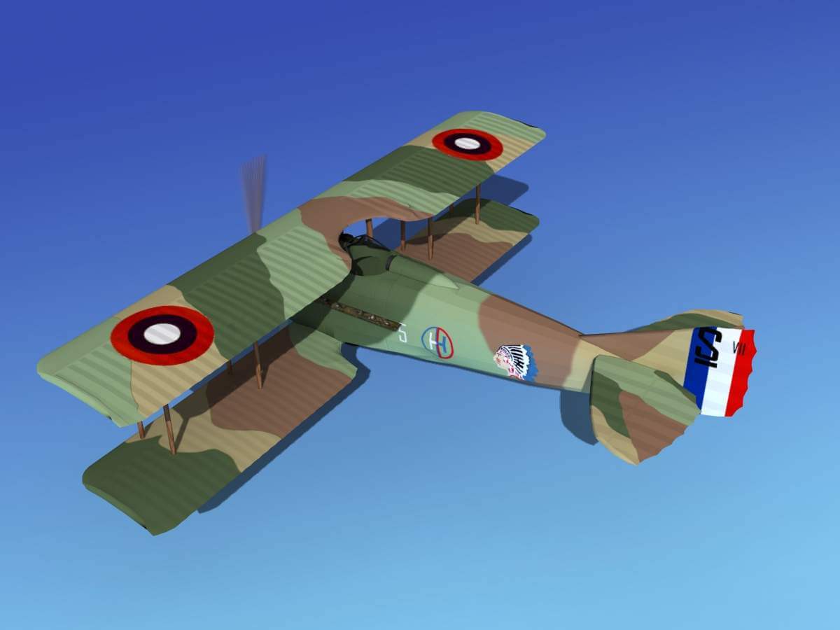 SPAD VII V05 - 3D Model by Dreamscape Studios