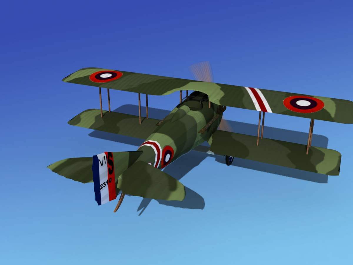 SPAD VII V06 - 3D Model by Dreamscape Studios